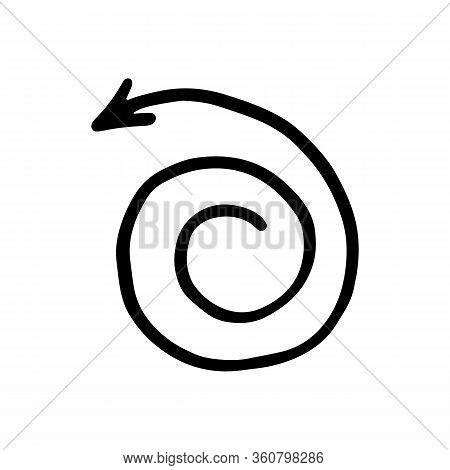 Black Swirl Arrow Vector & Photo (Free Trial) | Bigstock