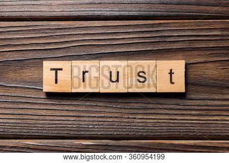 Trust Word Written On Image & Photo (Free Trial) | Bigstock