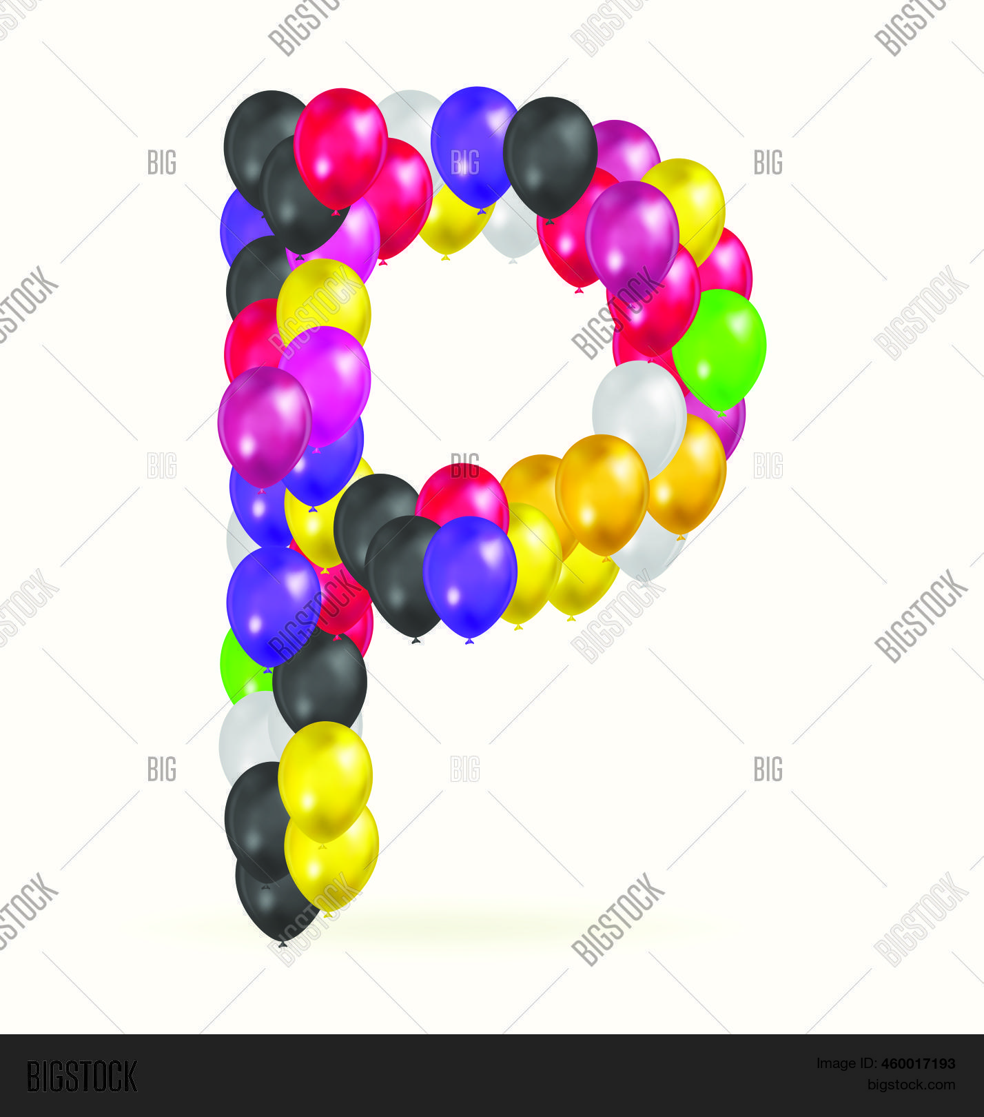 Letter P Balloons Vector & Photo (Free Trial) | Bigstock