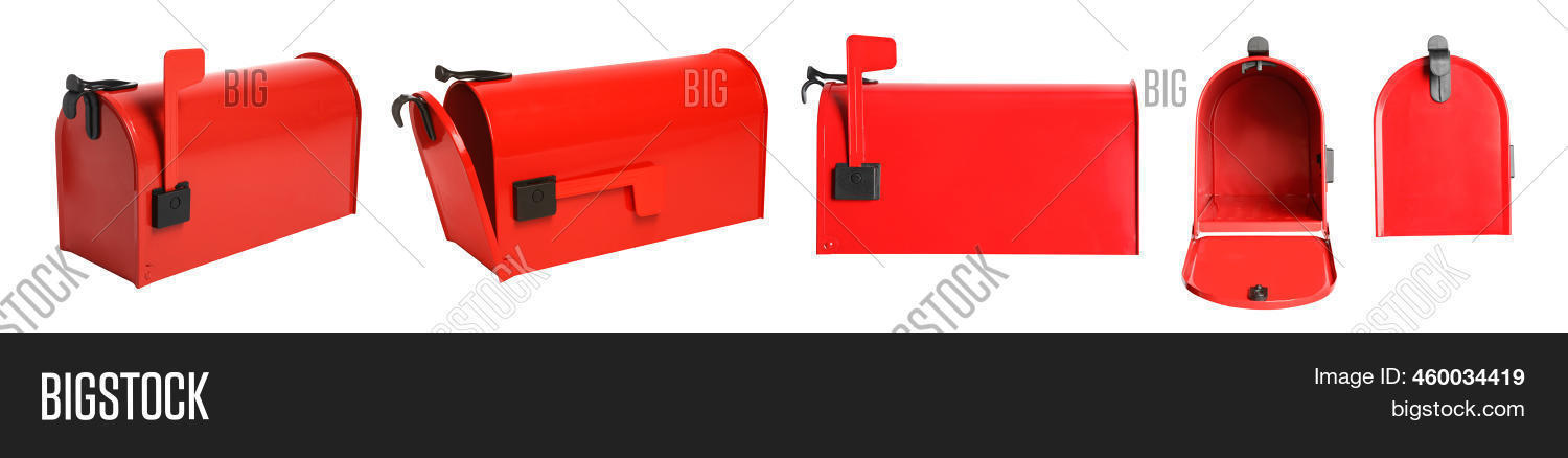 Set Red Letter Boxes Image & Photo (Free Trial) | Bigstock
