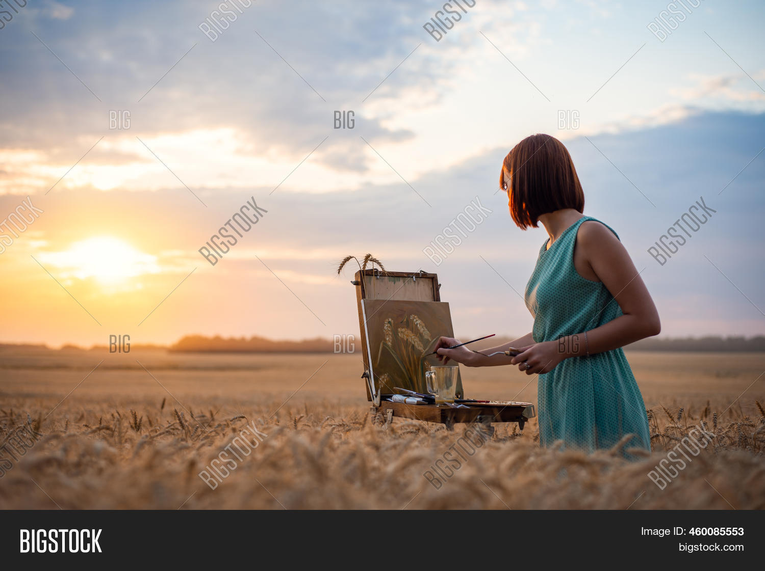 Girl Artist Drawing Image & Photo (Free Trial) | Bigstock