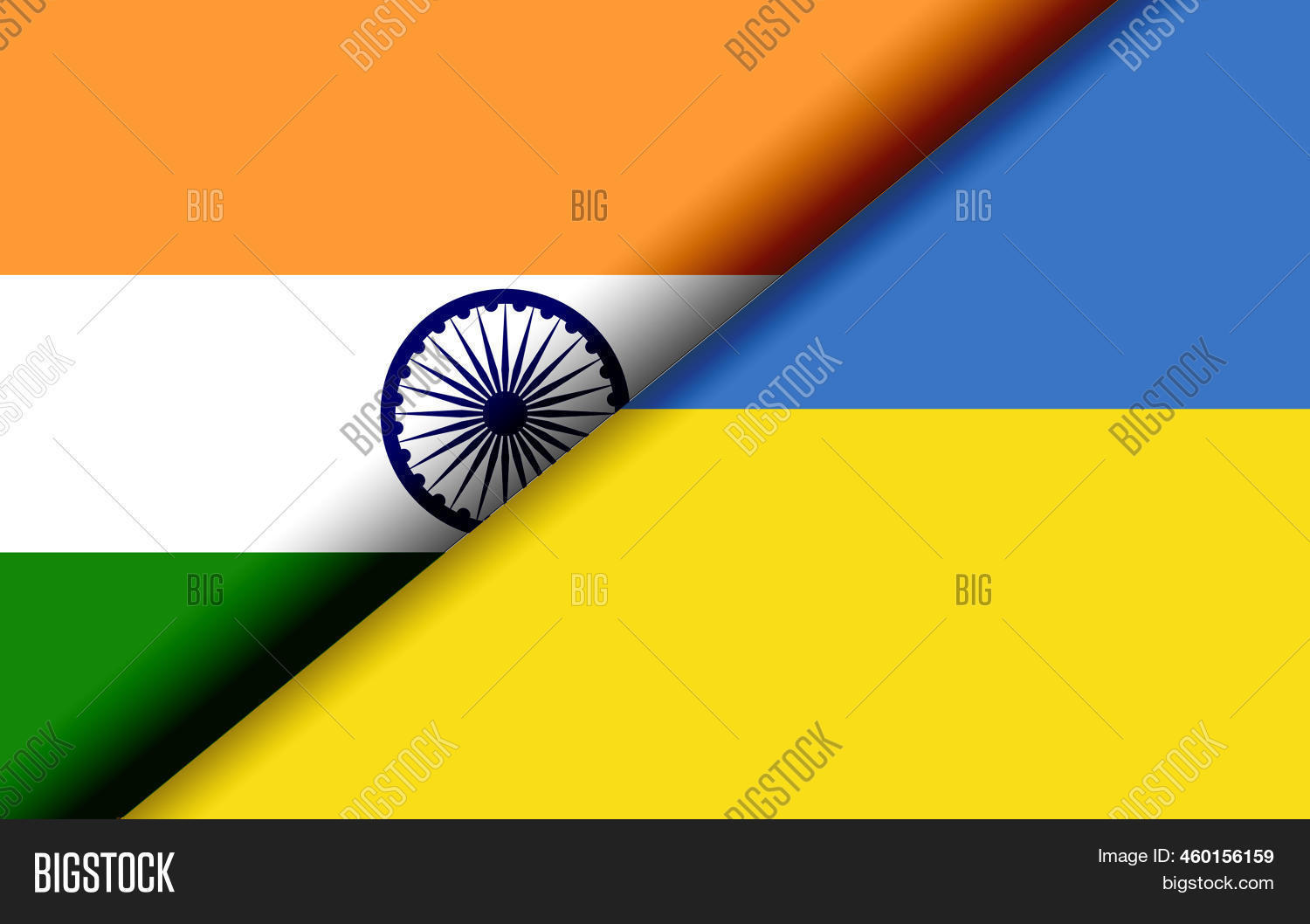 Flags India Ukraine Image & Photo (Free Trial) | Bigstock
