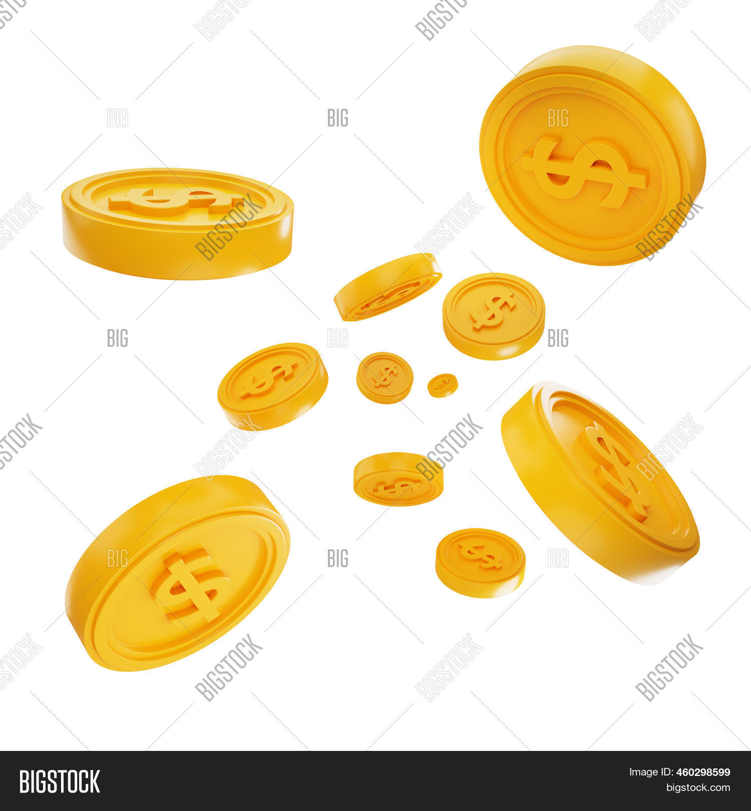 Realistic Many Gold Image & Photo (Free Trial) | Bigstock