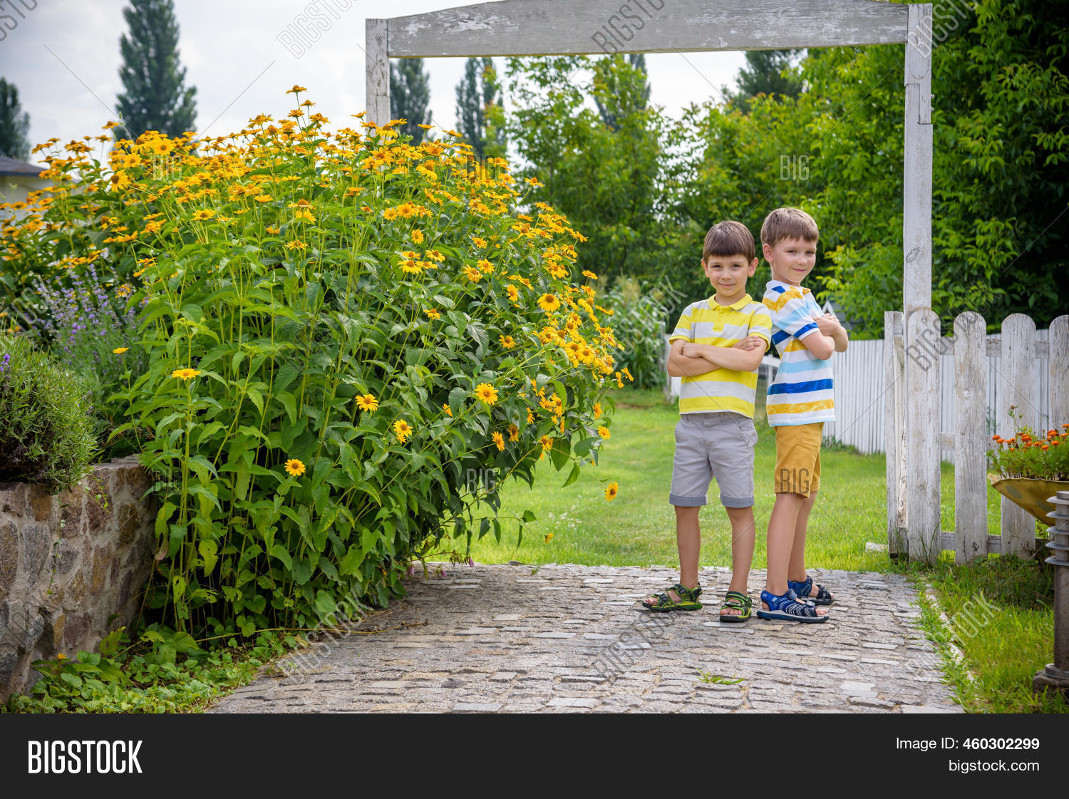 Portrait Two Boys Image & Photo (Free Trial) | Bigstock