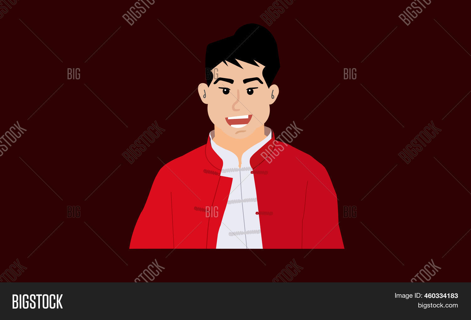 Cartoon Chinese Man Vector & Photo (Free Trial) | Bigstock