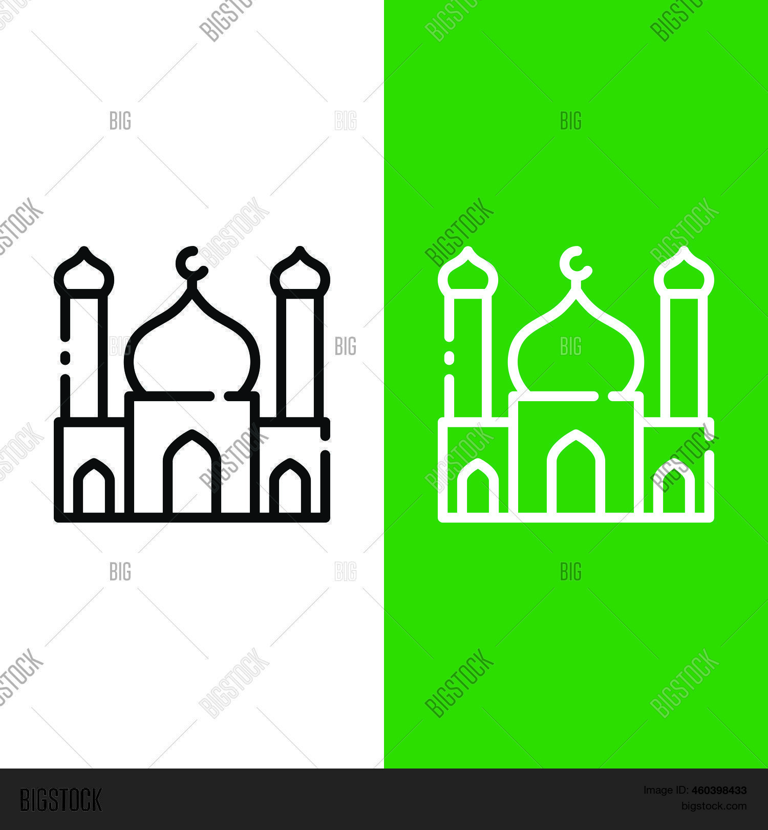 Islamic Mosque Vector & Photo (Free Trial) | Bigstock