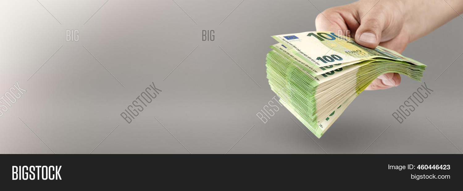 Large Stack Euros Hand Image & Photo (Free Trial) | Bigstock