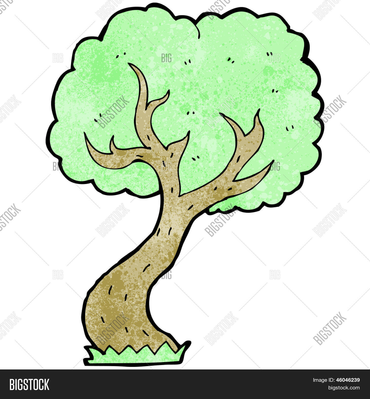 Cartoon Twisty Tree Image & Photo (Free Trial) | Bigstock