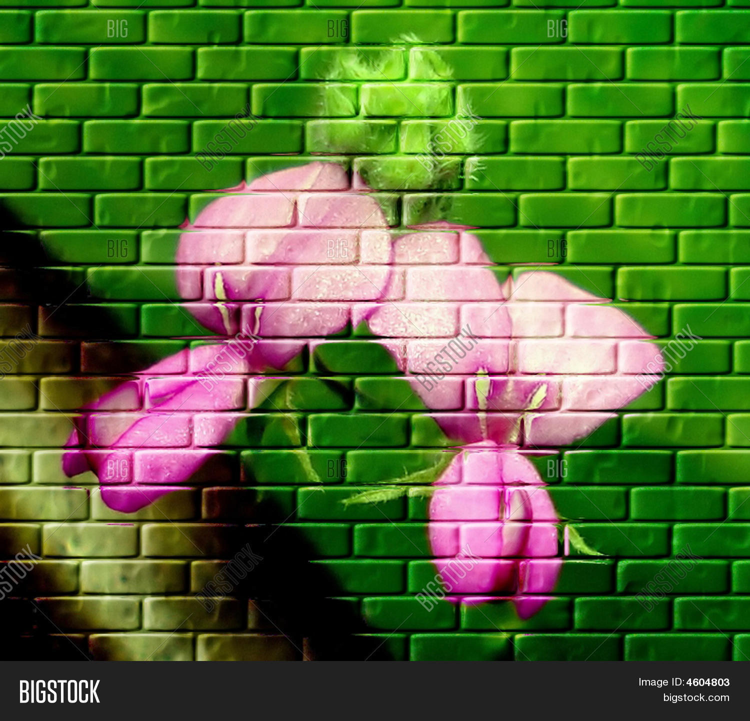 Flowers On Bricks Image & Photo (Free Trial) | Bigstock