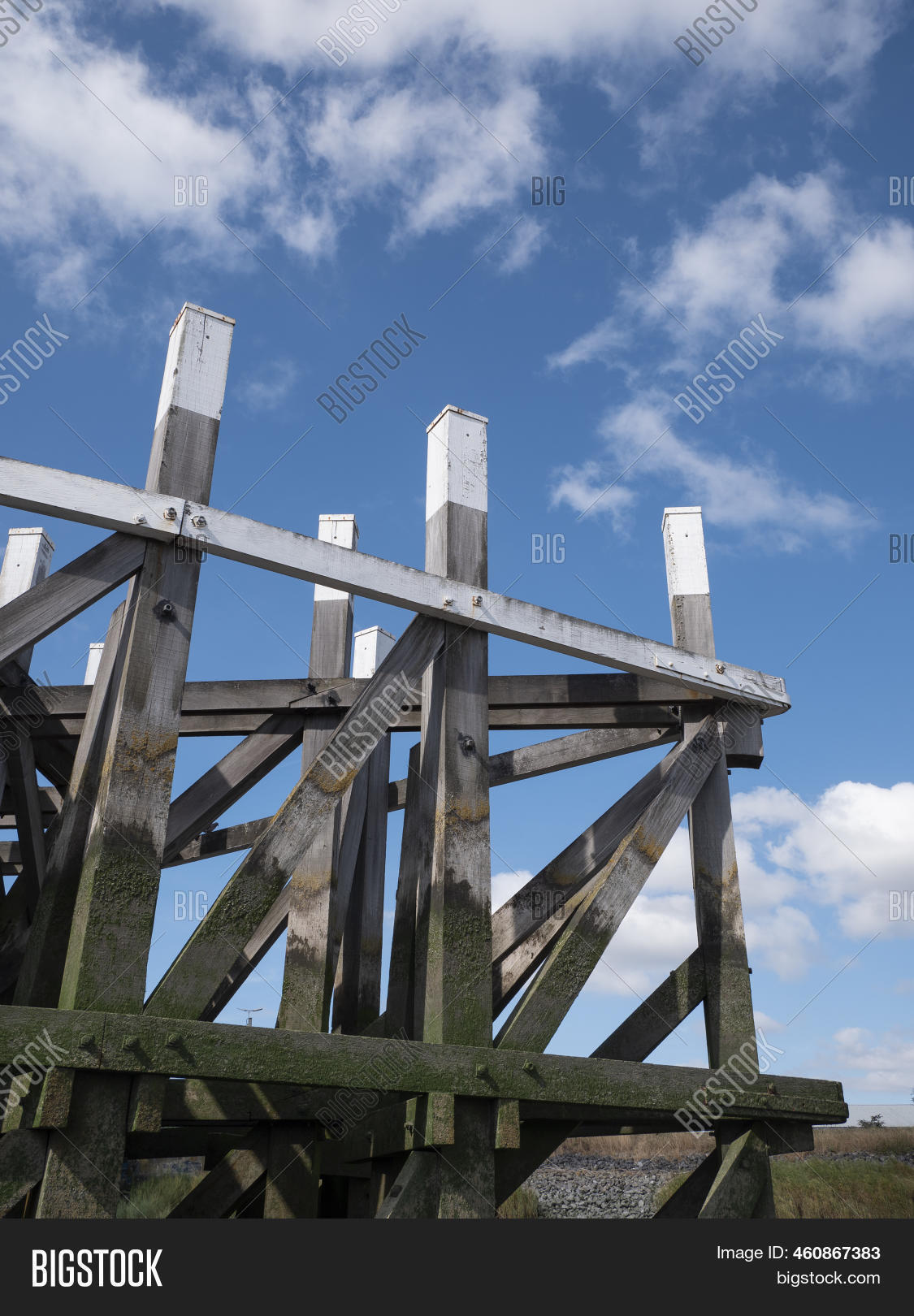 Wooden Pillars Bridge Image & Photo (Free Trial) | Bigstock