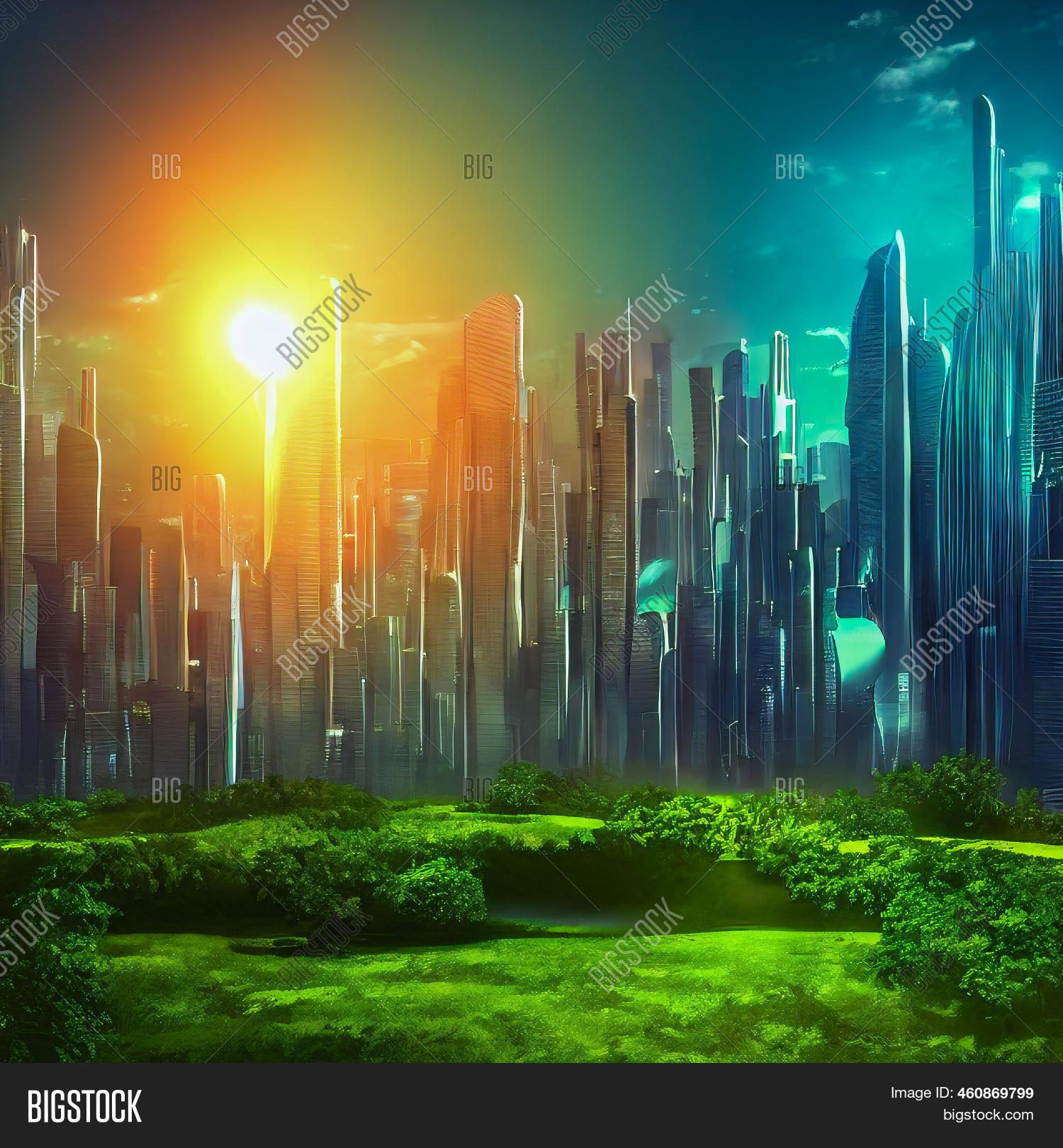 Green City Future. Eco Image & Photo (Free Trial) | Bigstock