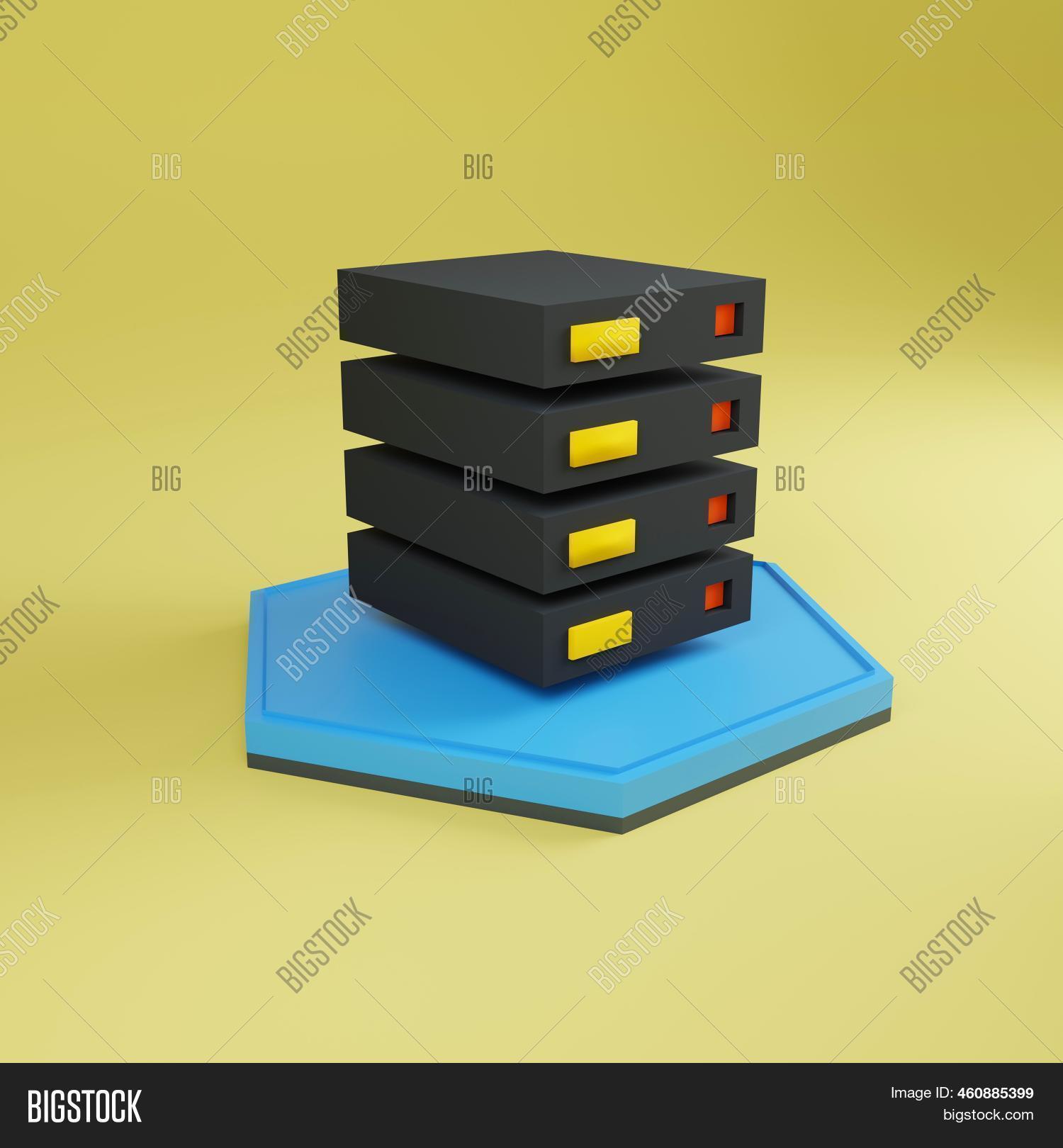 3d Server Icon. Image & Photo (Free Trial) | Bigstock