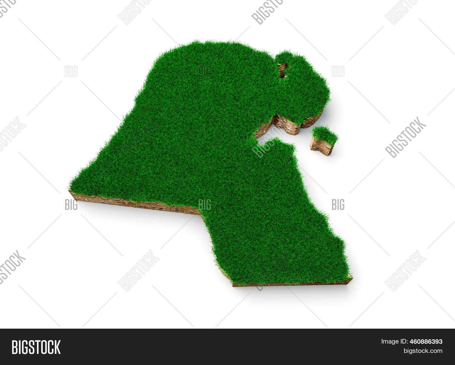 Kuwait Map Soil Land Image & Photo (Free Trial) | Bigstock