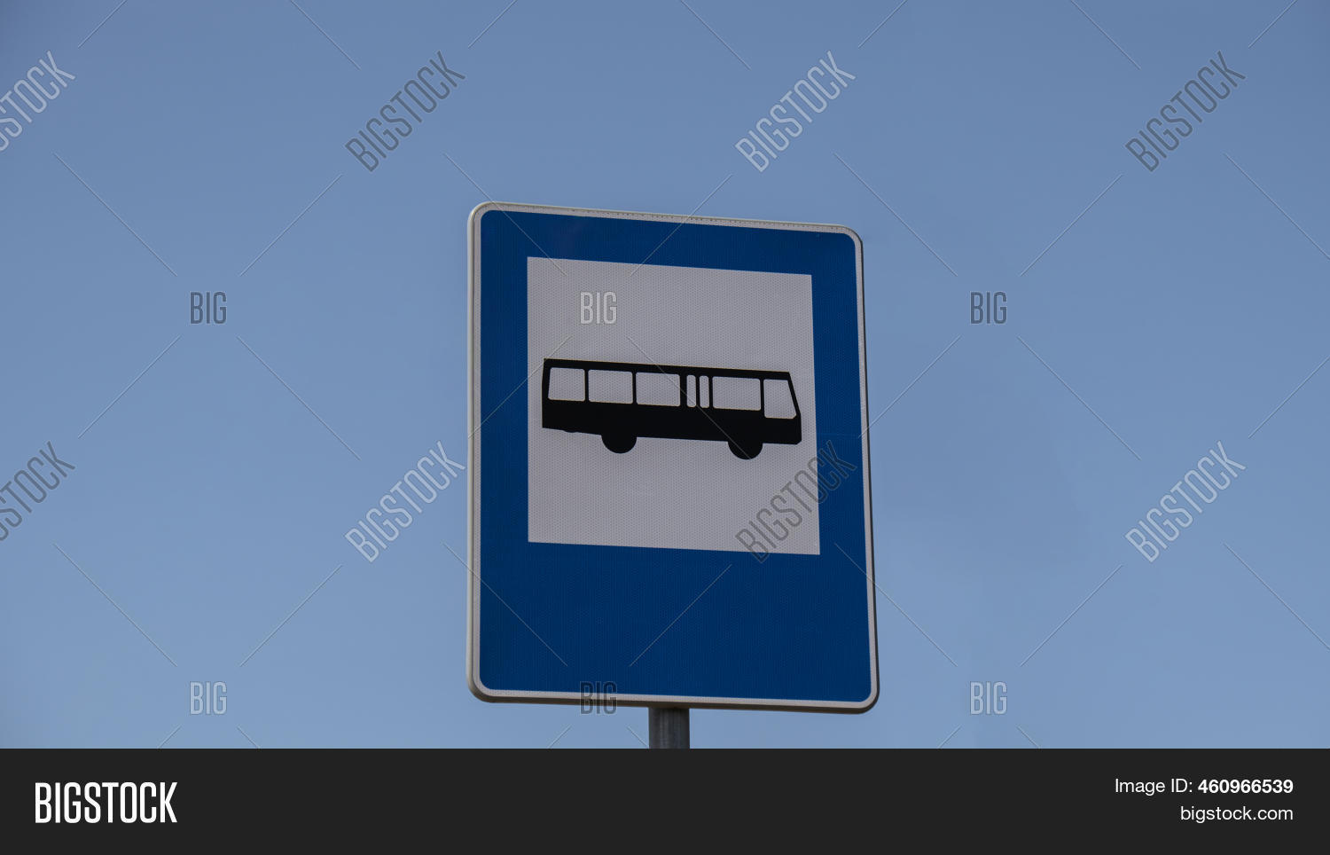 Blue White Bus Stop Image & Photo (Free Trial) | Bigstock