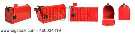 Set Red Letter Boxes Image & Photo (Free Trial) | Bigstock