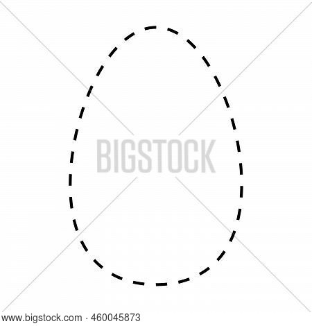 Oval Symbol Dashed Vector & Photo (Free Trial) | Bigstock