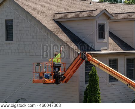 Workman Painting Side Image & Photo (Free Trial) | Bigstock