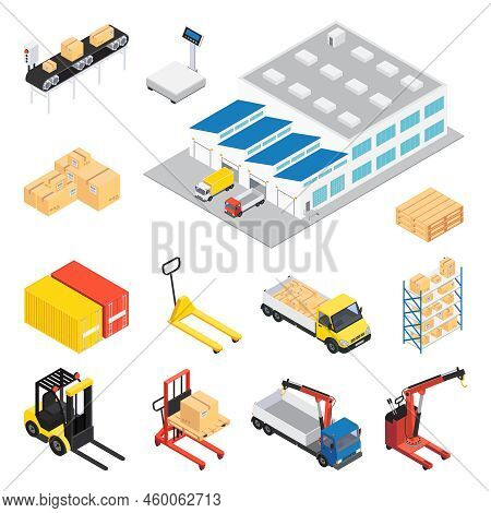 Warehouse Isometric Vector & Photo (Free Trial) | Bigstock