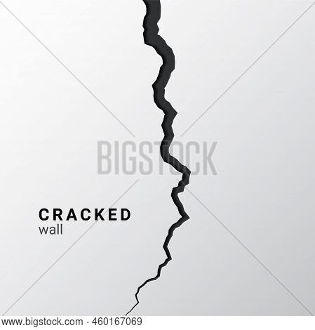 Crack Vector Wall Vector & Photo (Free Trial) | Bigstock