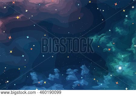 Cartoon Style Space Vector & Photo (Free Trial) | Bigstock