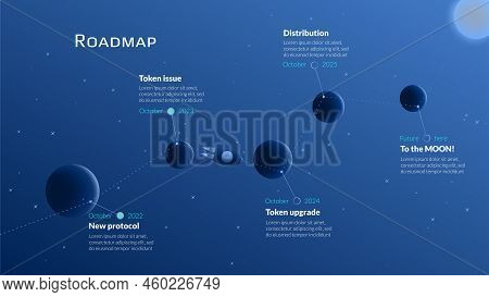 Roadmap Line Moon Vector & Photo (Free Trial) | Bigstock