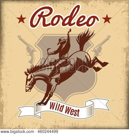 Wild West Rodeo Vector & Photo (Free Trial) | Bigstock