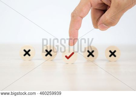 Hand Choose Check Mark Image & Photo (Free Trial) | Bigstock