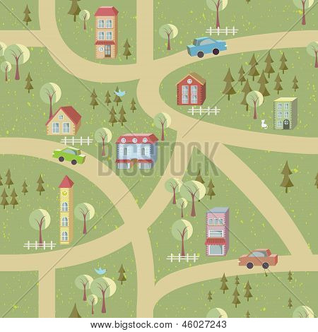 Cartoon Map Seamless Vector & Photo (Free Trial) | Bigstock