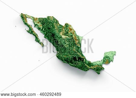 Mexico Topographic Map Image & Photo (Free Trial) | Bigstock