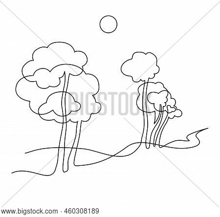 Landscape Park Path Vector & Photo (Free Trial) | Bigstock