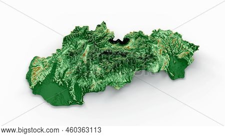 Slovakia Topographic Image & Photo (Free Trial) | Bigstock