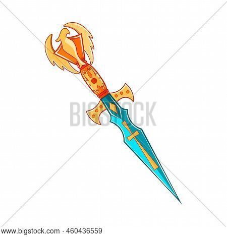 Isolated Sword Flag Vector & Photo (Free Trial) | Bigstock
