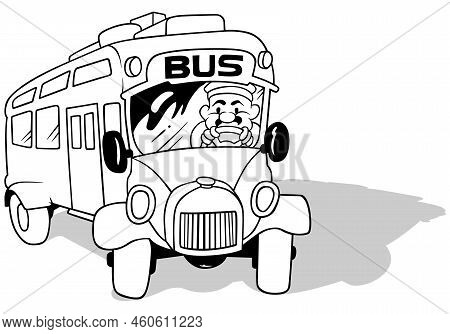 Drawing School Bus Vector & Photo (Free Trial) | Bigstock