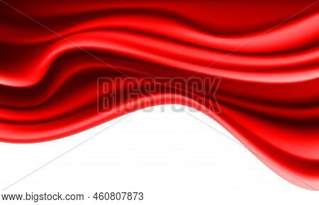 Realistic Red Fabric Vector & Photo (Free Trial) | Bigstock
