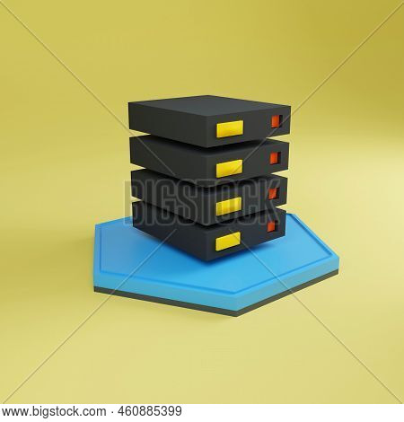 3d Server Icon. Image & Photo (Free Trial) | Bigstock