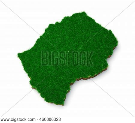 Lesotho Map Soil Land Image & Photo (Free Trial) | Bigstock