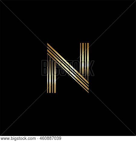 Gold N Logo Design Vector & Photo (Free Trial) | Bigstock