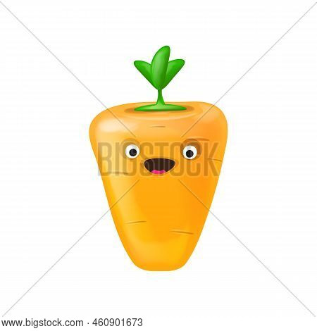 Cute Smiling Carrot Vector & Photo (Free Trial) | Bigstock