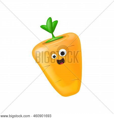 Cute Smiling Carrot Vector & Photo (Free Trial) | Bigstock