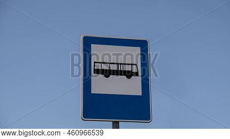 Blue White Bus Stop Image & Photo (Free Trial) | Bigstock