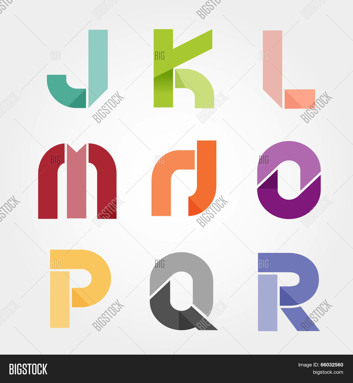 Alphabet Modern Paper Vector & Photo (Free Trial) | Bigstock