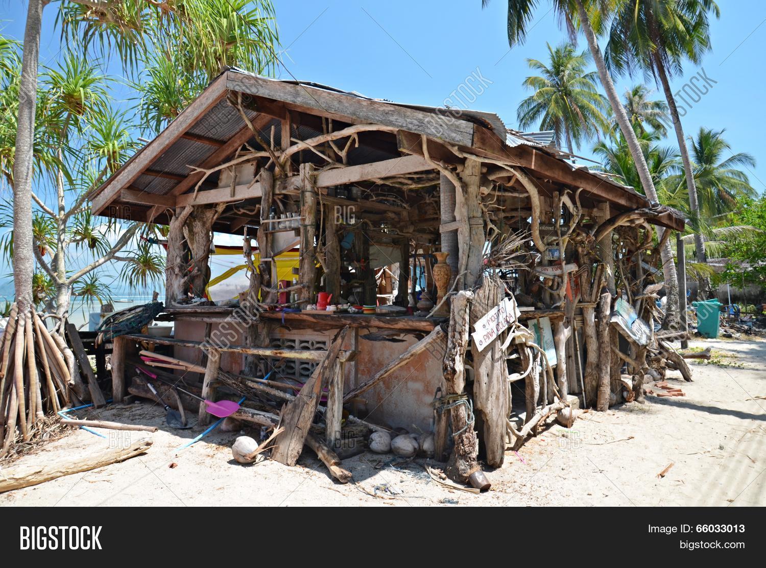 Wooden Hut On Beach Image & Photo (Free Trial) | Bigstock