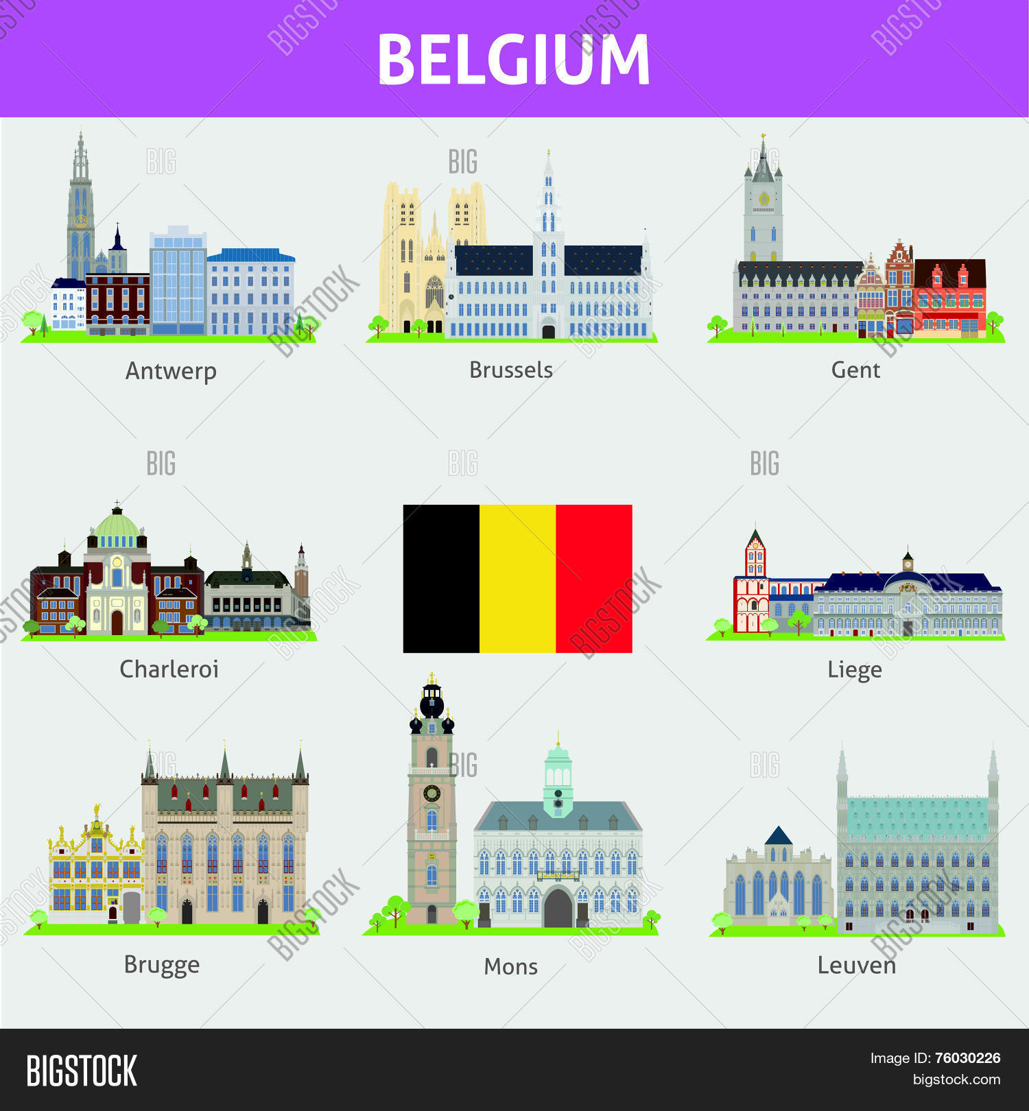 Belgium. Symbols Vector & Photo (Free Trial) | Bigstock