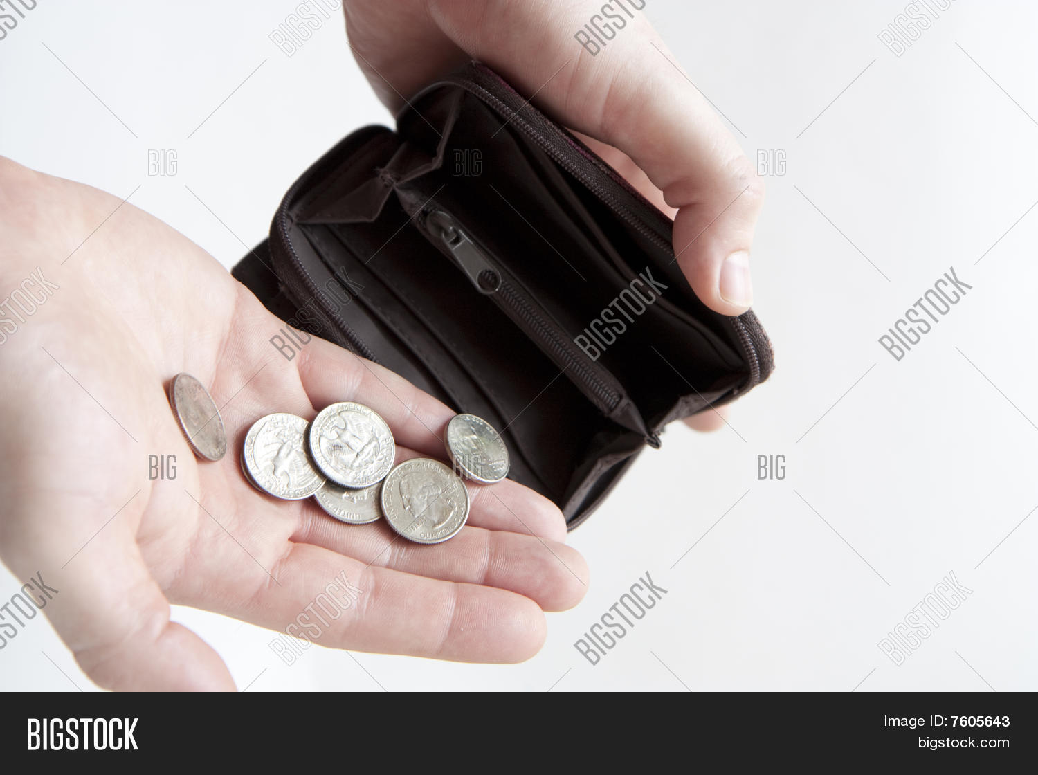 Pouring Coins Into Image & Photo (Free Trial) | Bigstock