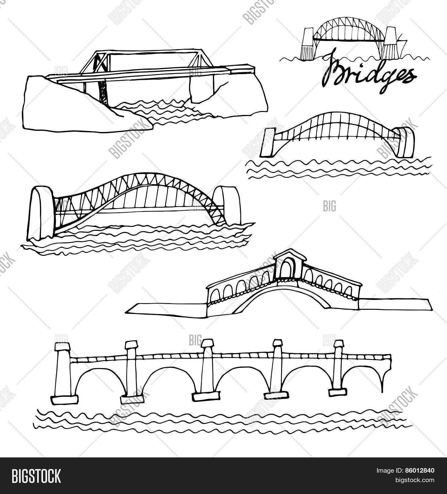 Sketches Bridges, Vector & Photo (Free Trial) | Bigstock