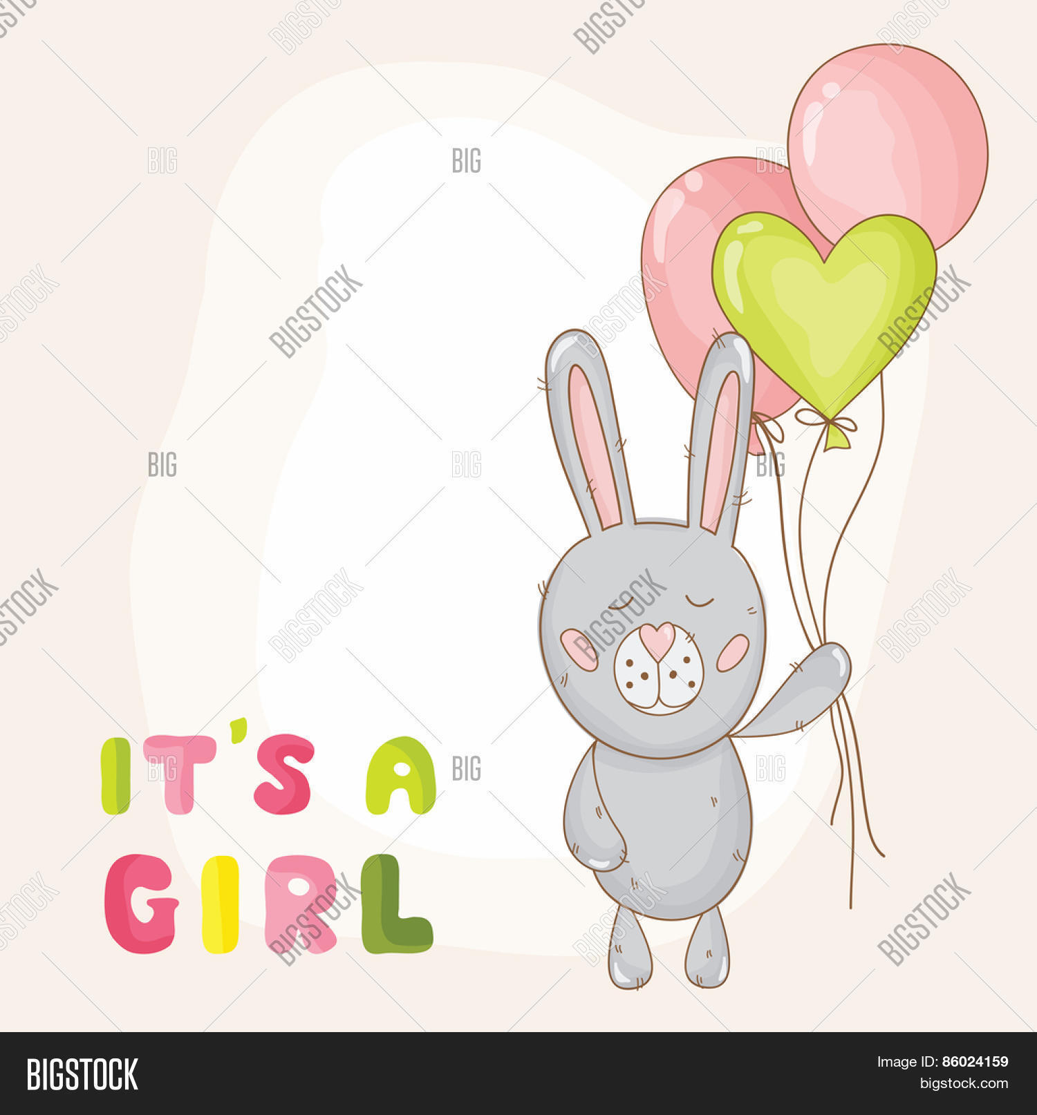 Cute Baby Bunny Vector & Photo (Free Trial) | Bigstock