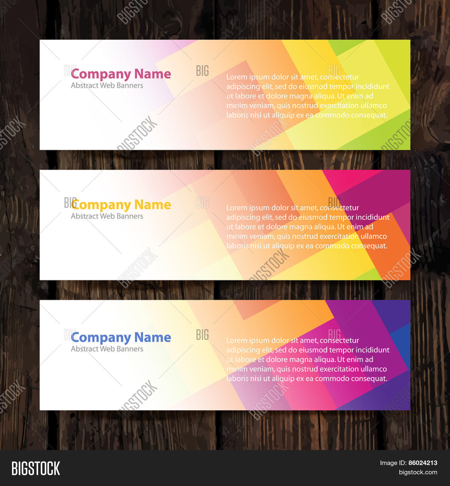 Abstract Web Banners Vector & Photo (Free Trial) | Bigstock