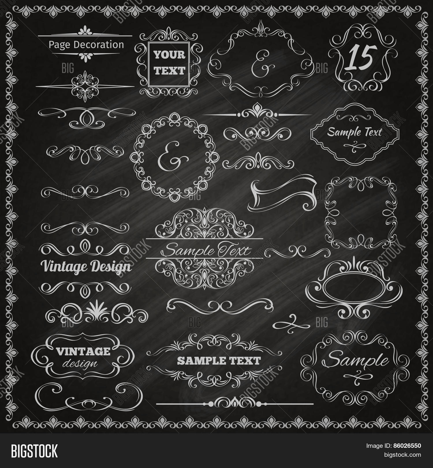 Calligraphic Design Vector & Photo (Free Trial) | Bigstock