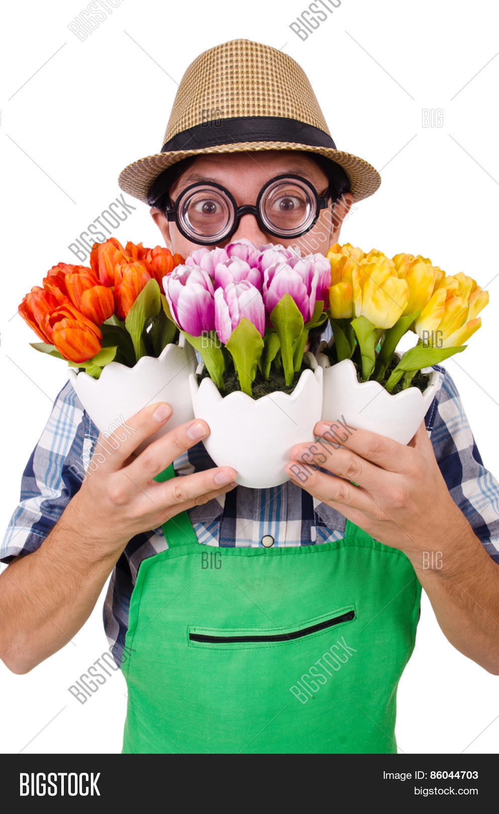 Young Funny Gardener Image & Photo (Free Trial) | Bigstock
