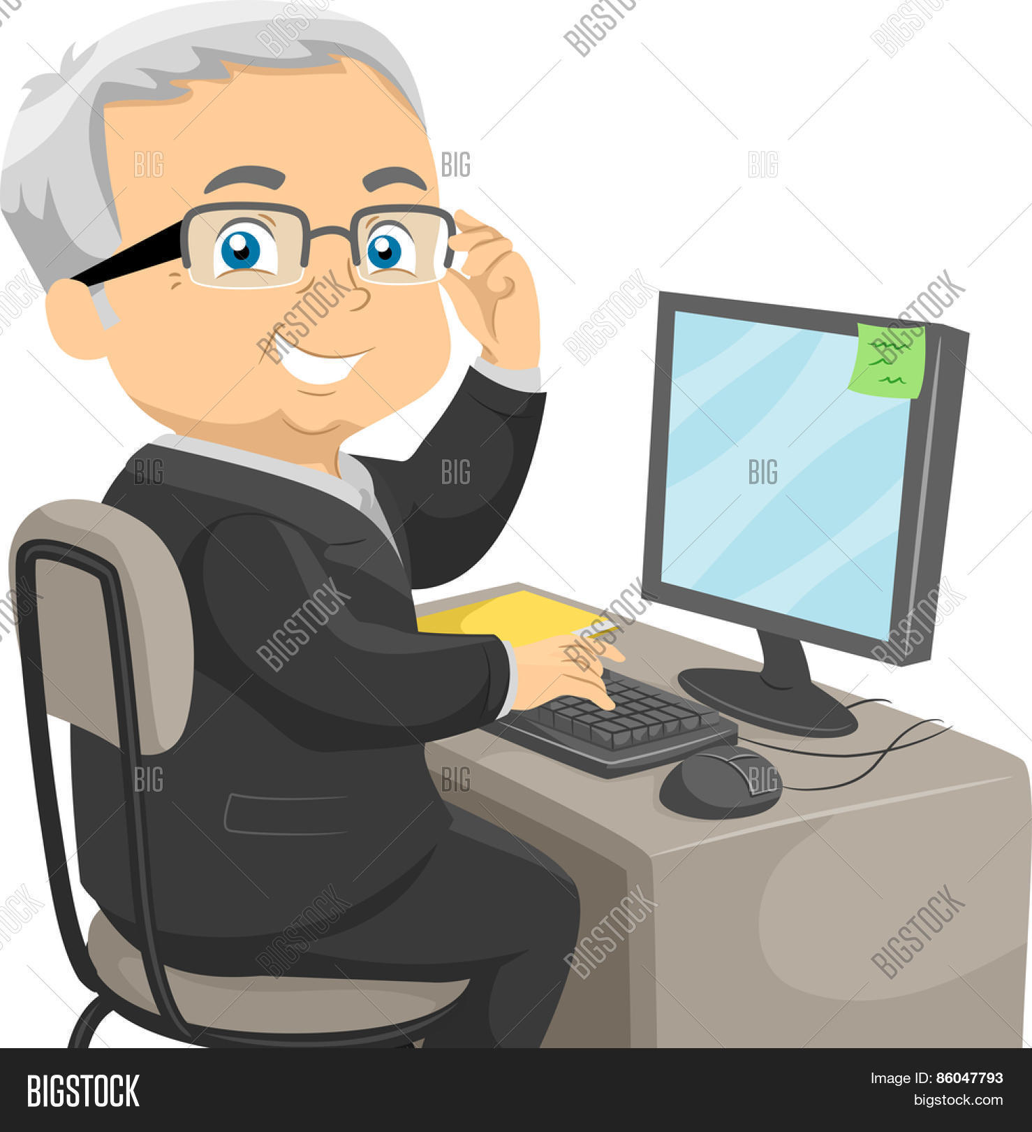 Illustration Senior Vector & Photo (Free Trial) | Bigstock